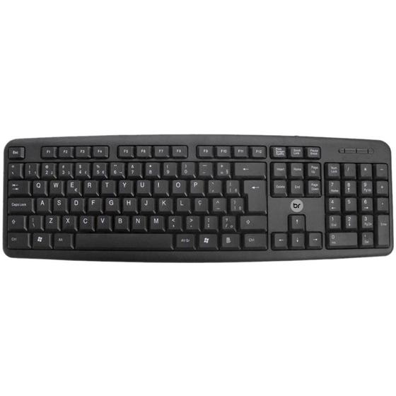 Teclado PS2 Minidin Preto 107 Teclas - Bright - Acessórios e ...