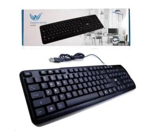 Teclado Simples USB Padrão ABNT2 Teclas Macias e Silenciosas - Altomex ...