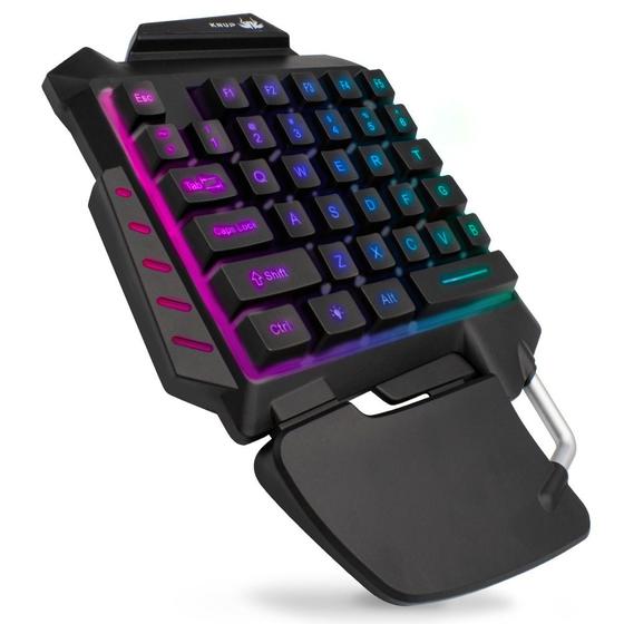Teclado Uma Mao Usb Gamer Ergonomico Com Numerico Mecanico - Maxtill ...