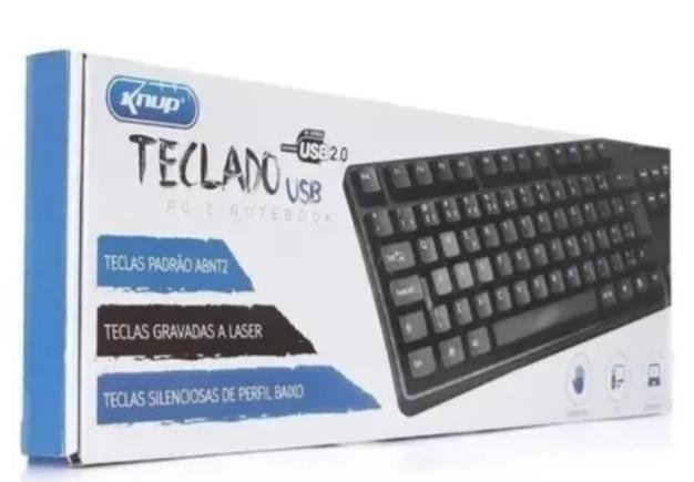 Teclado usb 2.0 para PC e Notebook Knup silencioso ABNT - Teclado para ...