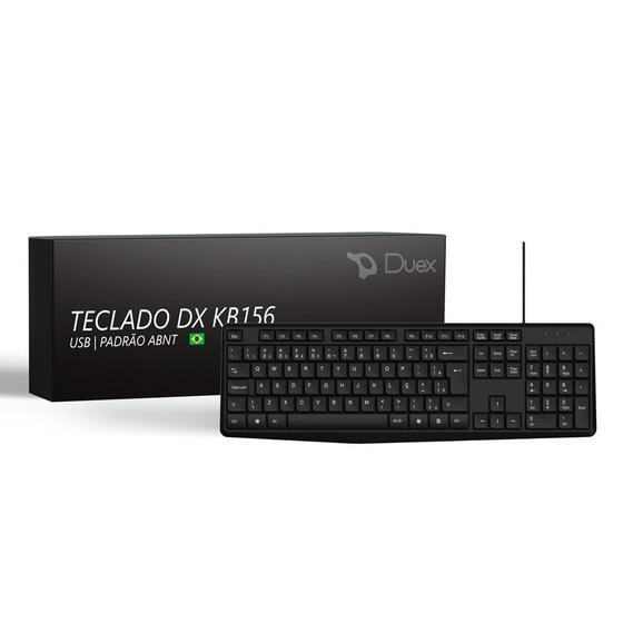 Teclado USB c/Fio 1.5m Duex Dx KB156 Preto ABNT - Teclado - Magazine Luiza