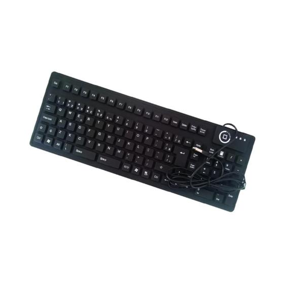 Teclado Usb Dobrável Flexível Silicone Para Pc Notebook - DACAR ...