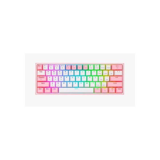 Teclado Usb Redragon K616 Rgb Fizz Pro Branco Rosa - Teclado - Magazine ...