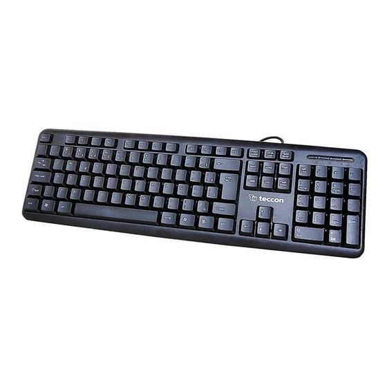 Teclado Usb Teccon K11 Padrão Abnt Ii Pc Notebook Qwert - Teclado para ...