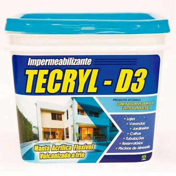 Tecryl D3 Branco 18kg Tecryl Impermeabilizante Magazine Luiza