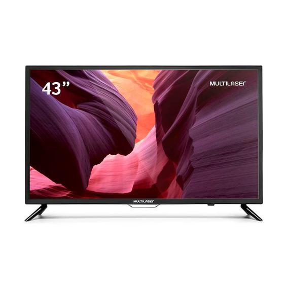 Tela 43 Pol, Full HD Multilaser Entradas HDMI USB VGA - TL003 - TVs - Magazine Luiza