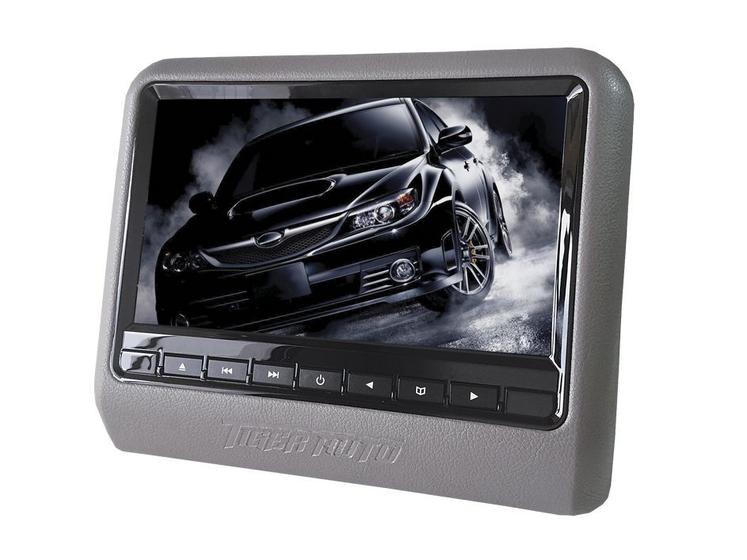 Tela com DVD 9 Polegadas Acoplavel Encosto Cabeça com SD USB cinza ...
