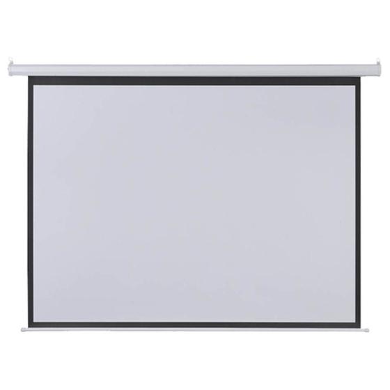 Tela De Projeção Retrátil Elétrica 100"" 2,03 X1,52m 220v Com Controle ...