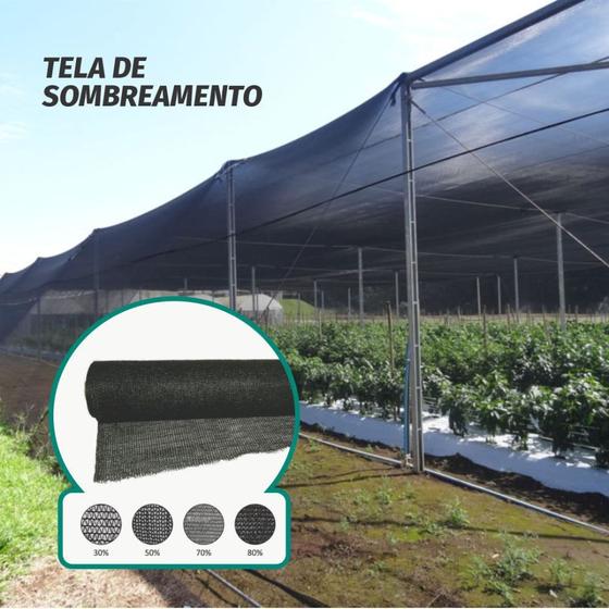 Tela de Sombreamento Forte Special Preta 70% 3,00m X 50m 100% Virgem - Solpack - Tela Sombrite ...