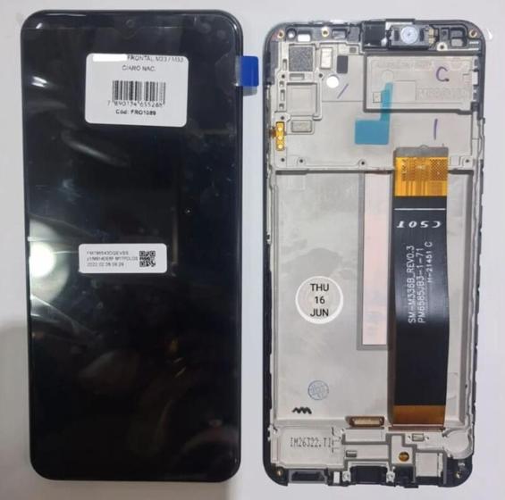 Tela Frontal Display Touch Lcd M33 M336 Nacional C/Aro - Vivid - Película para Celular ...