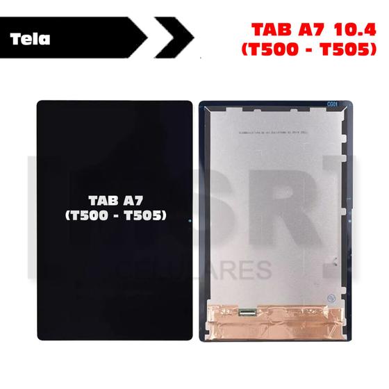 Tela frontal tablet SAMSUNG modelo TAB A7 10.4 (T500 - T505) - Capa ...