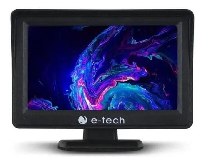 Tela Monitor Carro Van Onibus LCD 4.3 Polegadas - Etech - Monitor ...