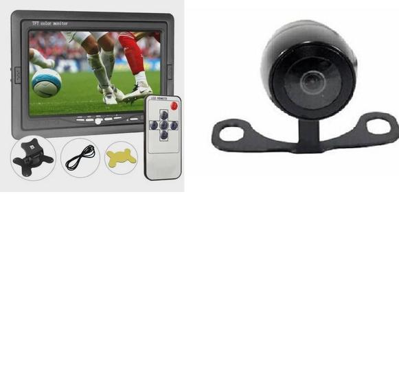 Tela Monitor Lcd 7 Pol Colorida Tft Câmera De Ré Embutir Led - LIY ...