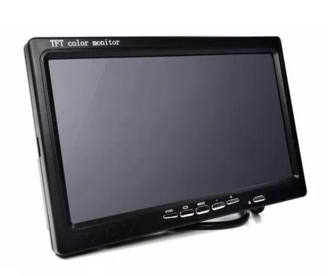 Tela Monitor Lcd 7 Polegadas Colorida para Câmeras - TFT - Monitor ...