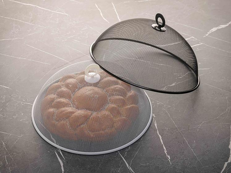 Tela Protetora para Alimentos de Metal Revestida com Plástico Branca 30 ...