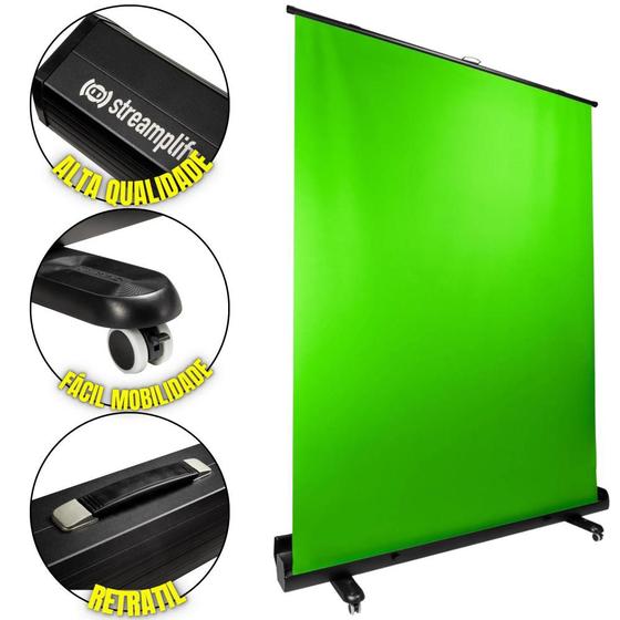 Tela Verde Retrátil Fundo Verde Efeitos Chroma Key Streamplify Screen ...