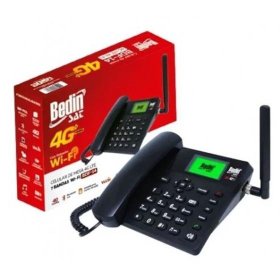 Telefone celular de mesa bedin sat bdf 14 4g wifi - Ramais - Magazine Luiza