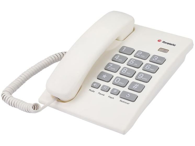 Telefone com Fio Ibratele 04567 - Telefone com Fio - Magazine Luiza