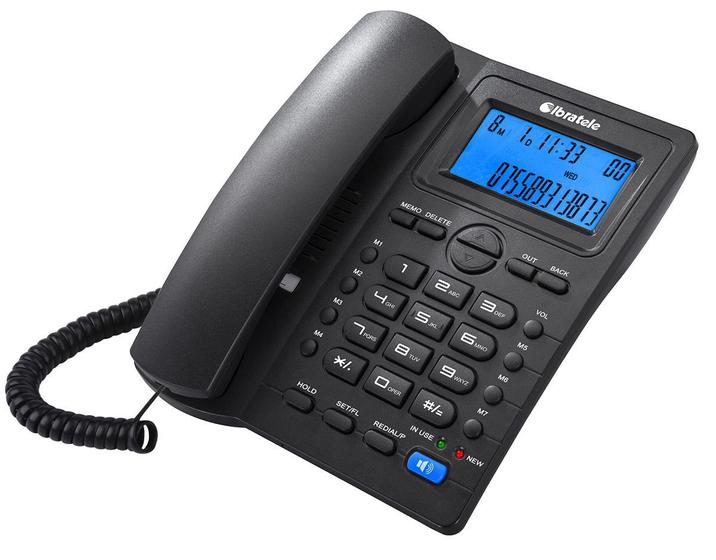 Telefone Com fio New Capta Phone Top Bright Ibratele 0509 - Ramais ...