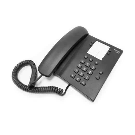 Telefone com Teclas Analógico INFINITE modelo DA100 PRETO - Ramais ...