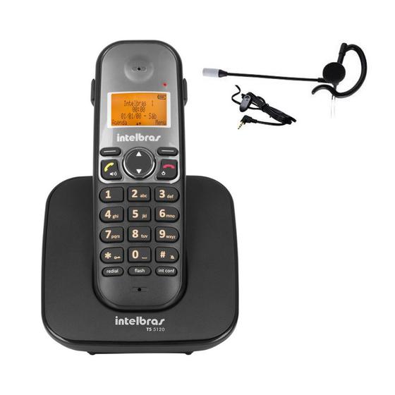 Telefone Fixo Sem Fio DECT 6.0 1,9 GHz Diminui Interferencia ...