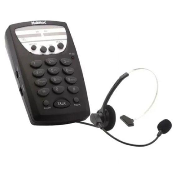 Telefone Headset Telemarketing Multitoc Tele Fone Rede Sete - A.R ...