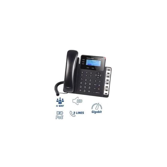Telefone Ip Grandstream Gxp 1630 3 Linhas Gigabit Poe Hd - Ramais ...