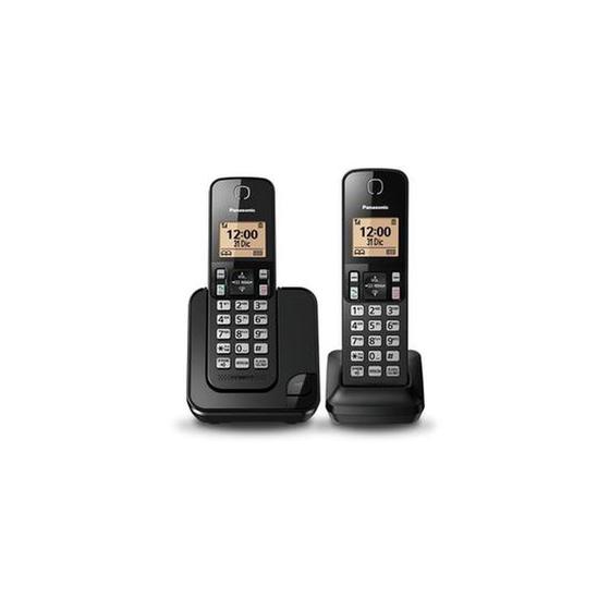 Telefone Panasonic Kx Tgc352 Com Bina Preto 110V 2 Unidades - Ramais - Magazine Luiza