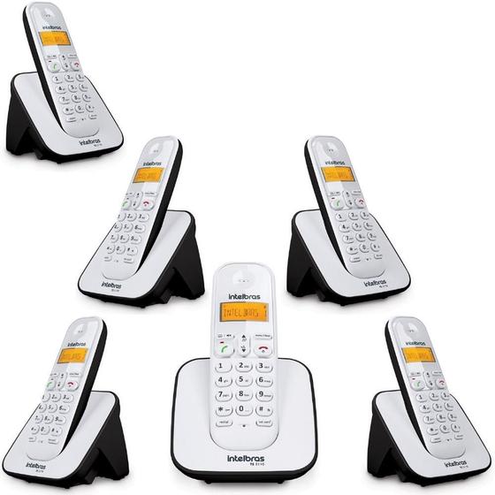 Telefone Sem Fio 5 Ramal Adicional Id Bina Ts 3110 Intelbras - Ramais ...