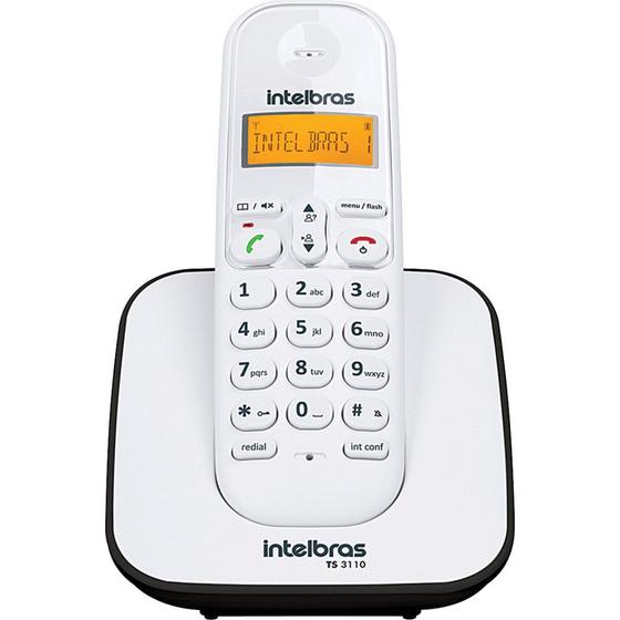 Telefone sem Fio com Identificador Intelbras TS3110 Preto - Black ...