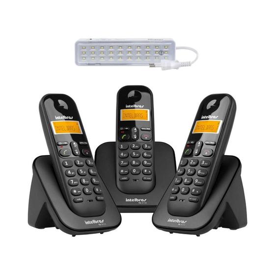 Telefone sem fio digital dois ramais TS 3113 Intelbras Bina - Ramal ...