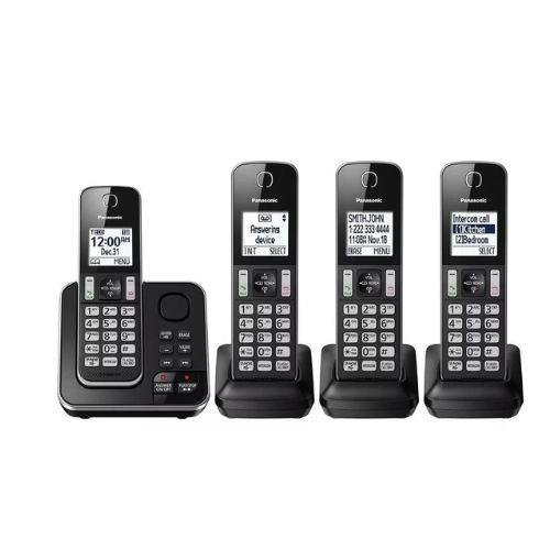 Telefone Sem Fio Panasonic Kx-tgd394c Preto 4 Handsets - Ramais - Magazine Luiza