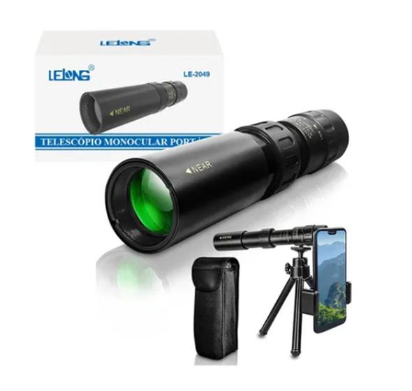 Telescópio 4k 10-300x40mm Super Telefoto Zoom Monocular - mais br ...