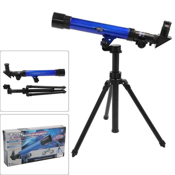 Telescopio kit com 3 lentes astro terrestre e tripe luneta ciencia ...