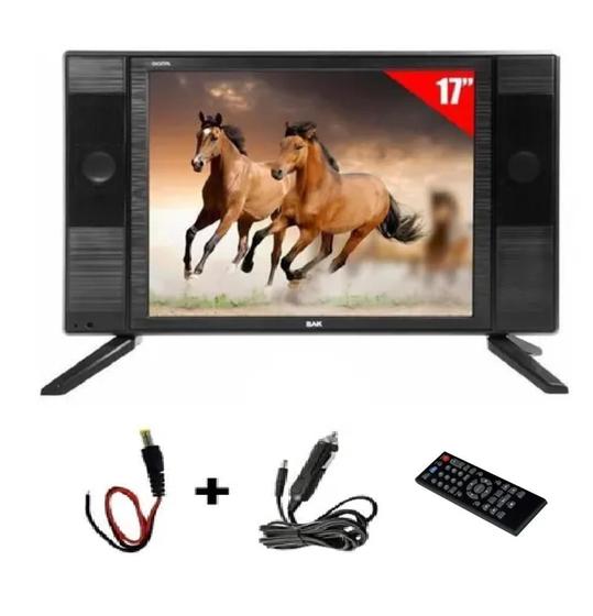 Televisão Tv Monitor Led Hd 17" Televisão Bivolt P/ 12v Carro Caminhão ...