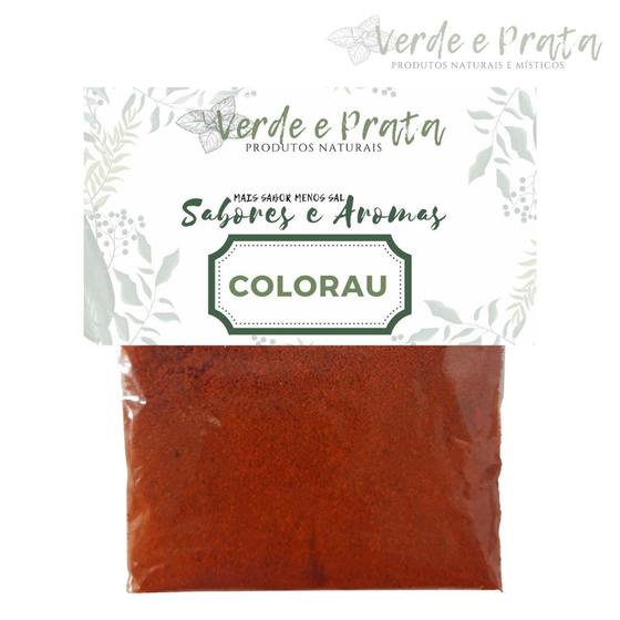 Tempero colorau Verde e Prata 30g - Temperos e Condimentos - Magazine Luiza