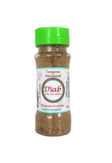 Tempero Funcional D'sab - 50g - 0% sódio 100% Natural - Bicarbonato ...