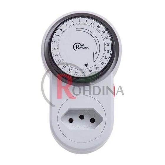 Temporizador Analógico Timer De Tomada Bivolt 10a - ROHDINA ...