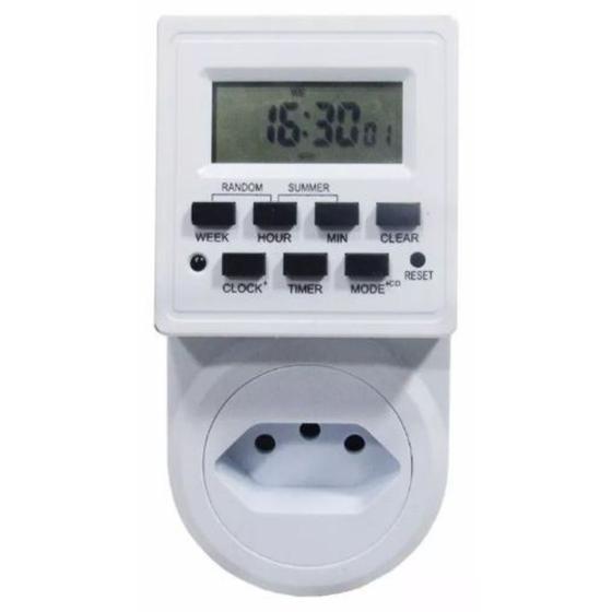 Temporizador Digital Programador Horario Timer Bivolt - Universal - Temporizador de Tomada ...