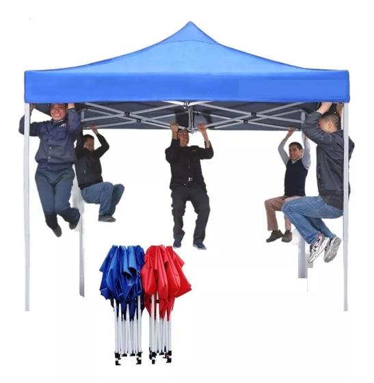 Tenda Gazebo Azul 3x3 Sanfonada Em Aço Reforçado Praia - Dubai - Gazebo ...