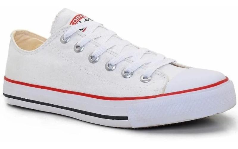 Tênis AII Star Chuck Taylor Masculino Feminino Branco Couro All - Star ...