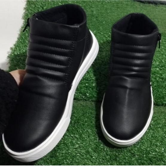 Tênis Botinha casual com pelinhos forrada - Bota com pelo - Botinha ...