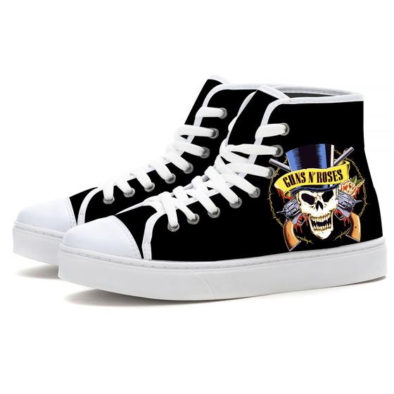 Tênis Cano Alto Banda Guns N' Roses Hard Rock Rock And Roll - Exo ...