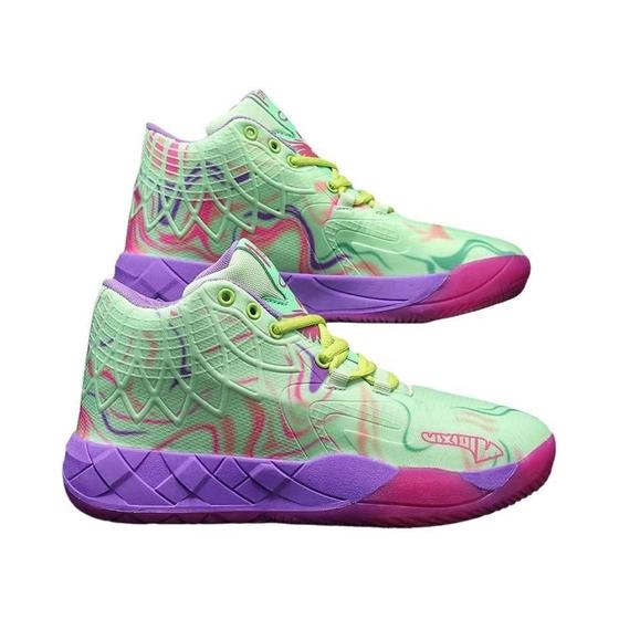 Tênis De Basquete Masculino Roxo De Cano Alto 2025 Moda Antiderrapante ...