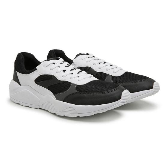 Tênis Esportivo Masculino Com Tela Respirável De Amarrar Extra Leve E ...