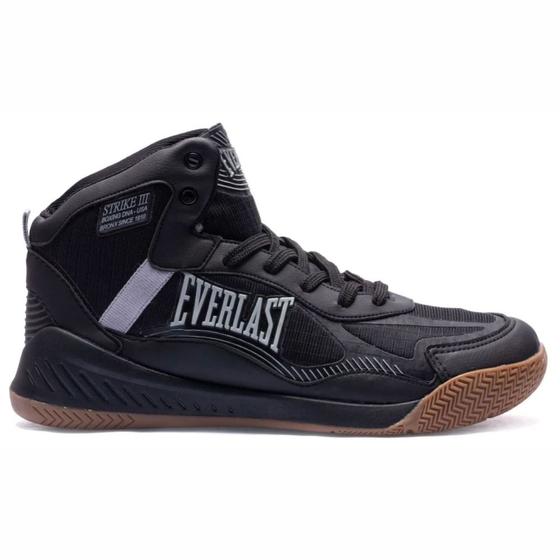 Tênis Everlast Strike 3 Cano Alto Unissex Preto Cinza Cross Treinamento ...
