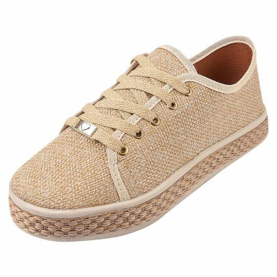 Ténis Feminino Casual Detalhe em Corda - ITS SHOES - Tênis Feminino ...
