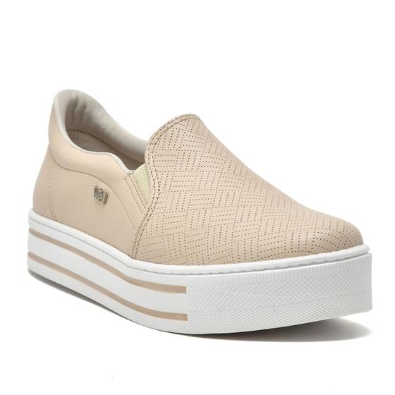 Tênis Flatform Slip On Baunilha - Via Marte Bege - Slipper / Slip On Feminino - Magazine Luiza