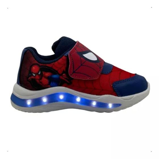 Tenis Infantil Led Mini-pé Homem Aranha - Vermelho e Marinho - Tênis ...