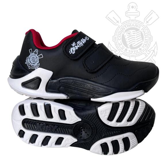 Tênis Infantil Masculino sem Cadarço Kidy Vai Corinthians Reforçado ...